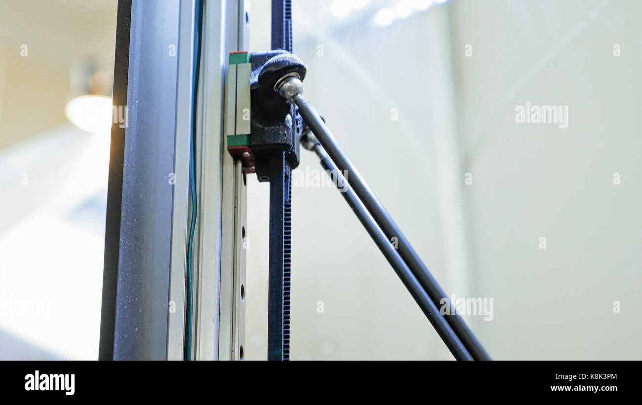 Toothed driven gear lever in robotic equipment Stock Photo - Alamy