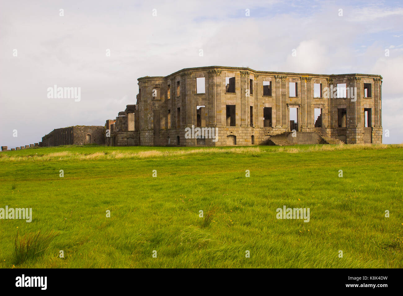 The ruins of the Earl Bishop's flamboyant house in the grounds of the ...