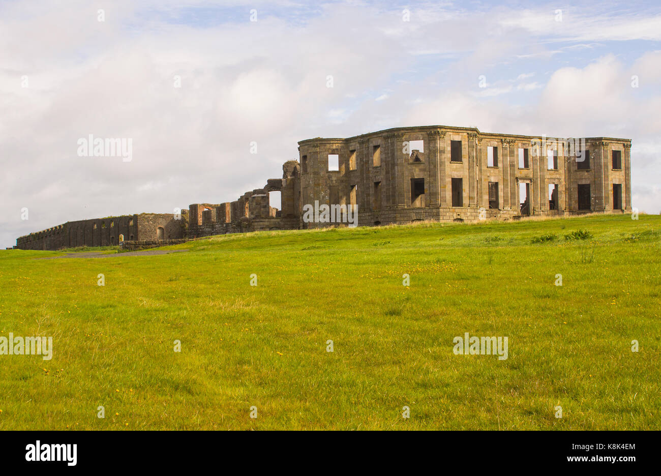 The ruins of the Earl Bishop's flamboyant house in the grounds of the ...