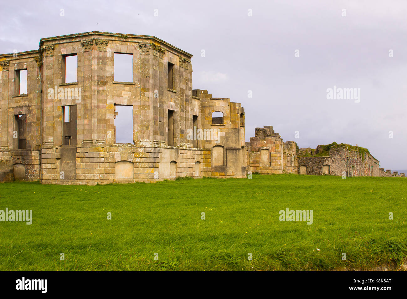 The ruins of the Earl Bishop's flamboyant house in the grounds of the ...