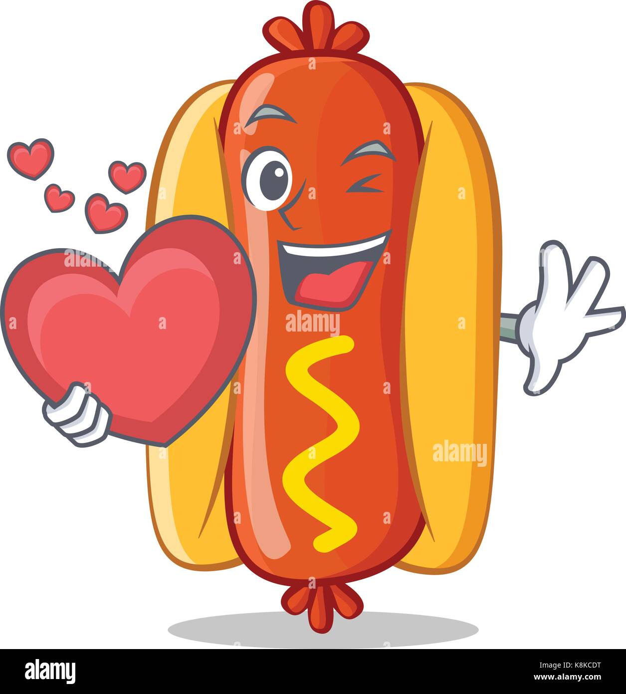 Hot dog cartoon hi-res stock photography and images - Alamy