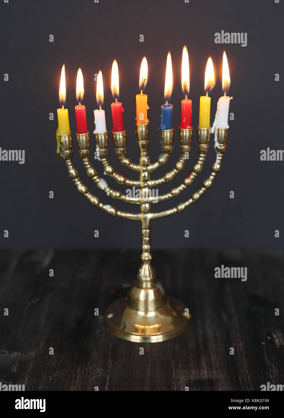 Nine branched menorah hi-res stock photography and images - Alamy
