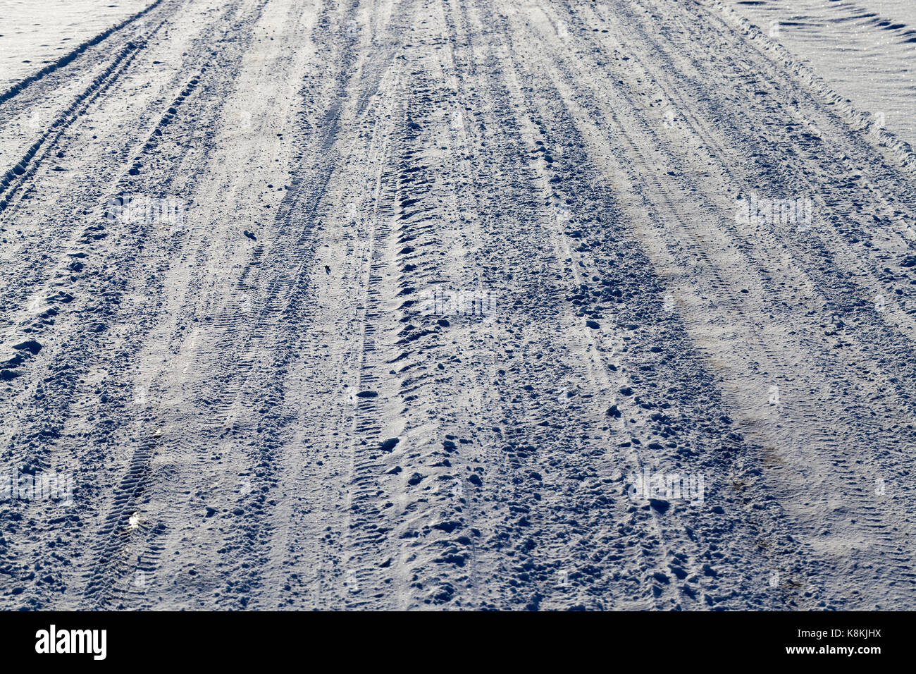snow photographed in the winter season, which appeared after a snowfall ...