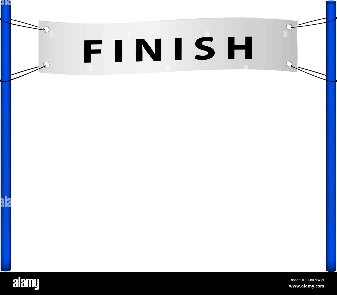 Finish flag in retro design on white background Stock Vector Image ...