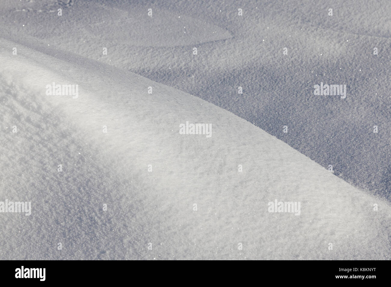 snow photographed in the winter season, which appeared after a snowfall ...