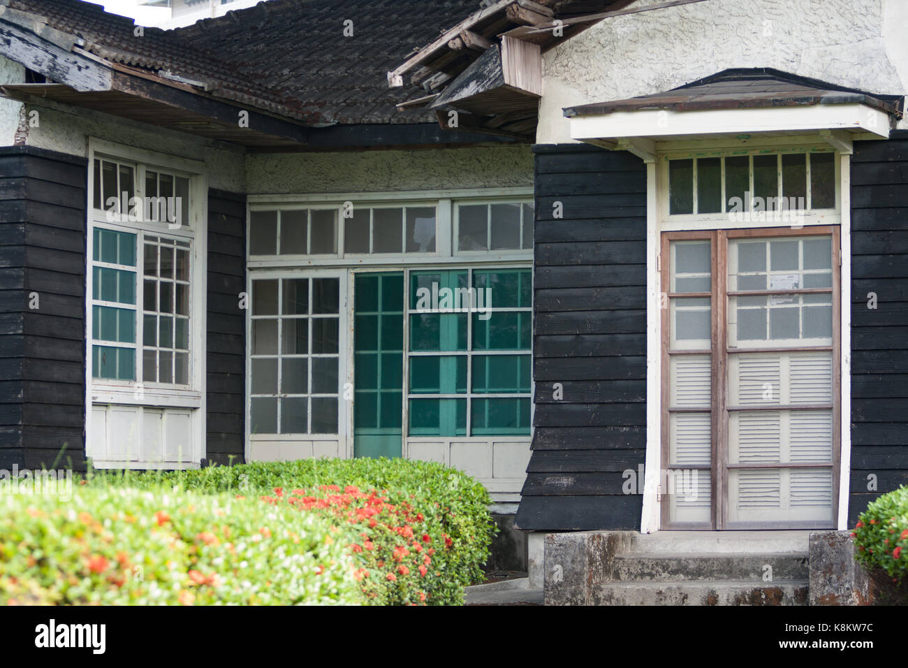Dorms resided by officers during the Japanese Colonial Era. Japanese ...