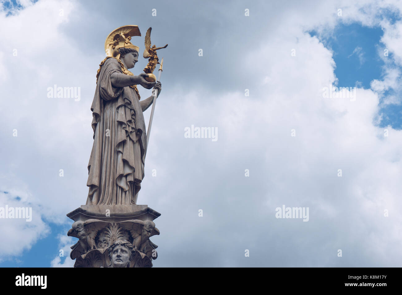 Golden statue classical goddess hi-res stock photography and images - Alamy