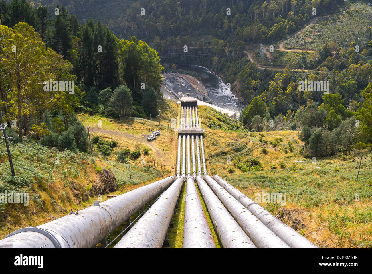 Tarraleah Hydroelectric Power Station in Tasmania, Australia Stock ...