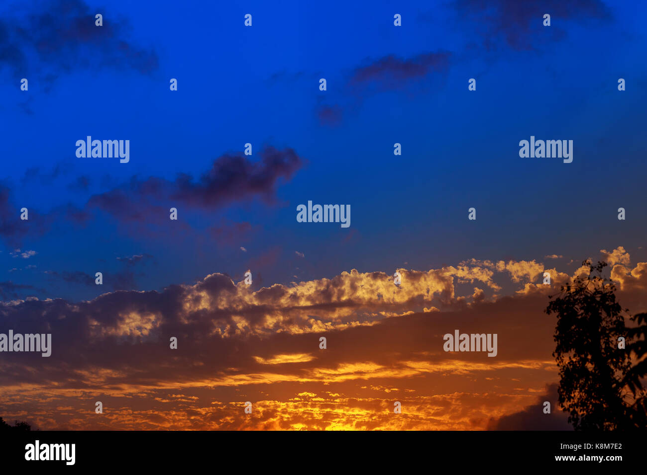 Beautiful sunset at the view point sunset sky clouds Stock Photo - Alamy