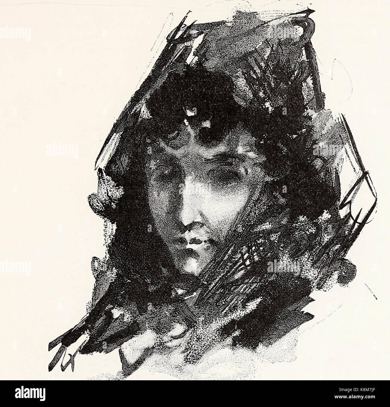 A Spanish Lady, circa 1889 Stock Photo - Alamy