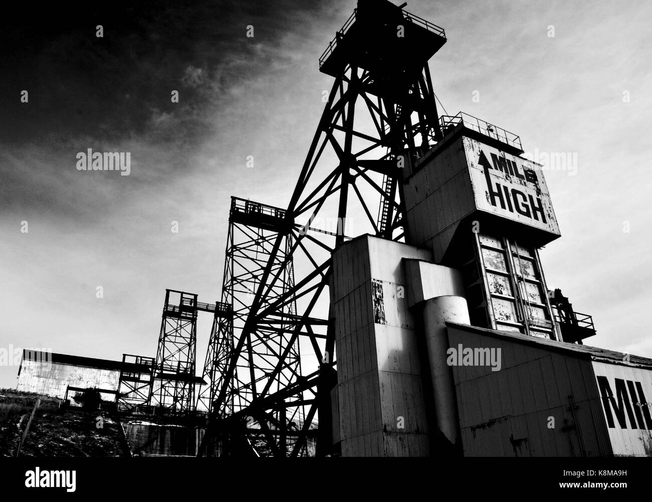 Mt Con gallows frame in historical Butte, MT, Best known for rich ...