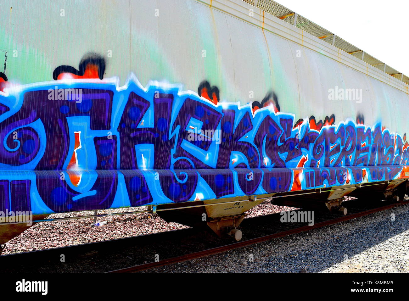 Graffiti on railroad car hi-res stock photography and images - Alamy