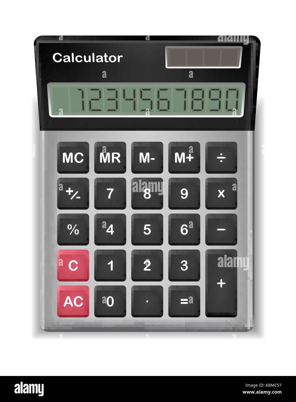 Calculator on top business Stock Vector Images - Alamy