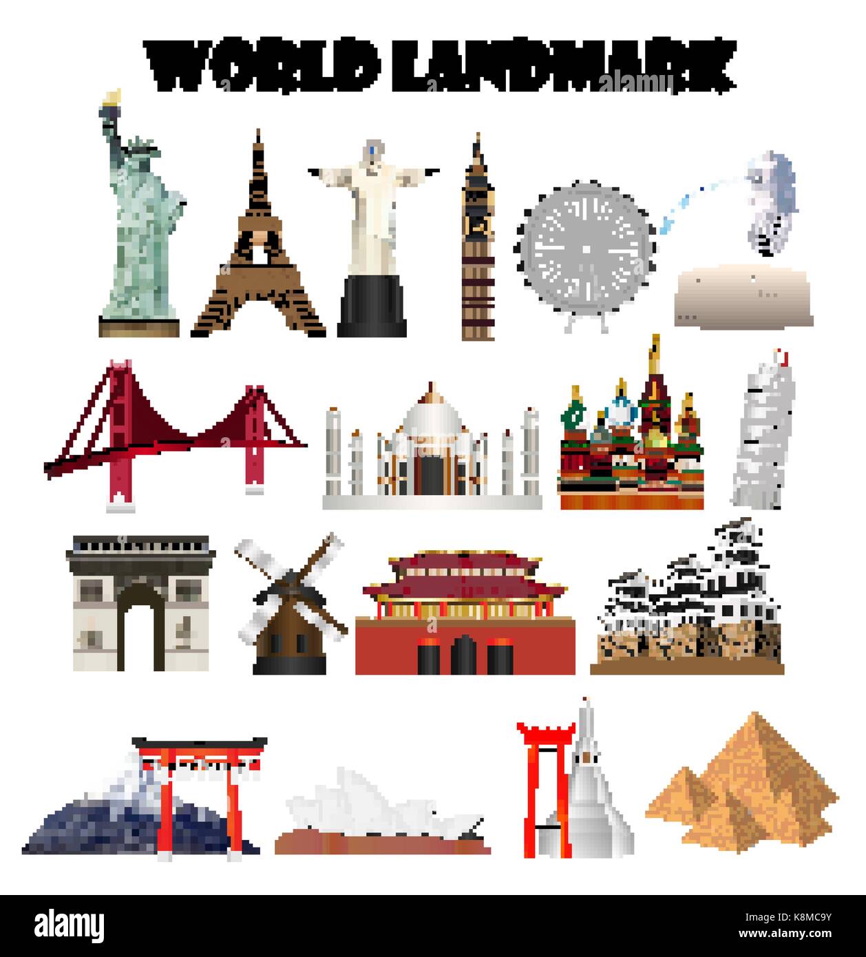 World famous landmarks russia Stock Vector Images - Alamy