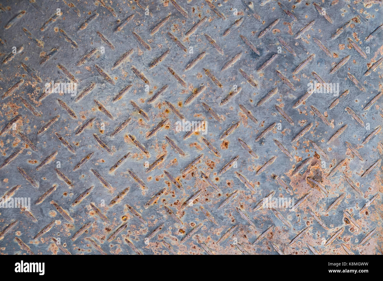 Old Seamless steel diamond plate texture, black and white rusty texture ...