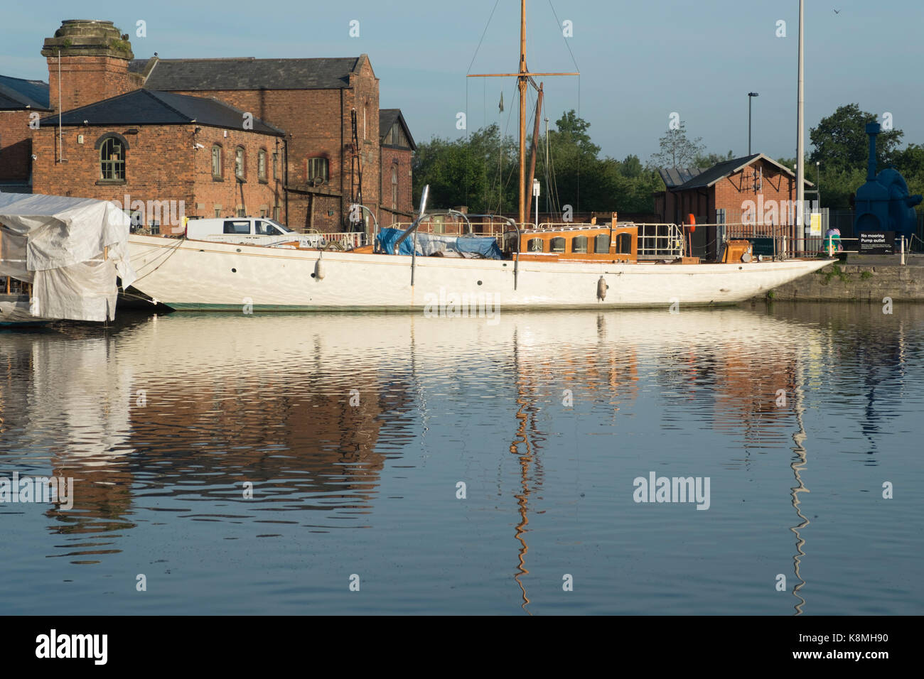 "Halcyon" undergoing repairs and restoration at Neilsen's boatyard in ...