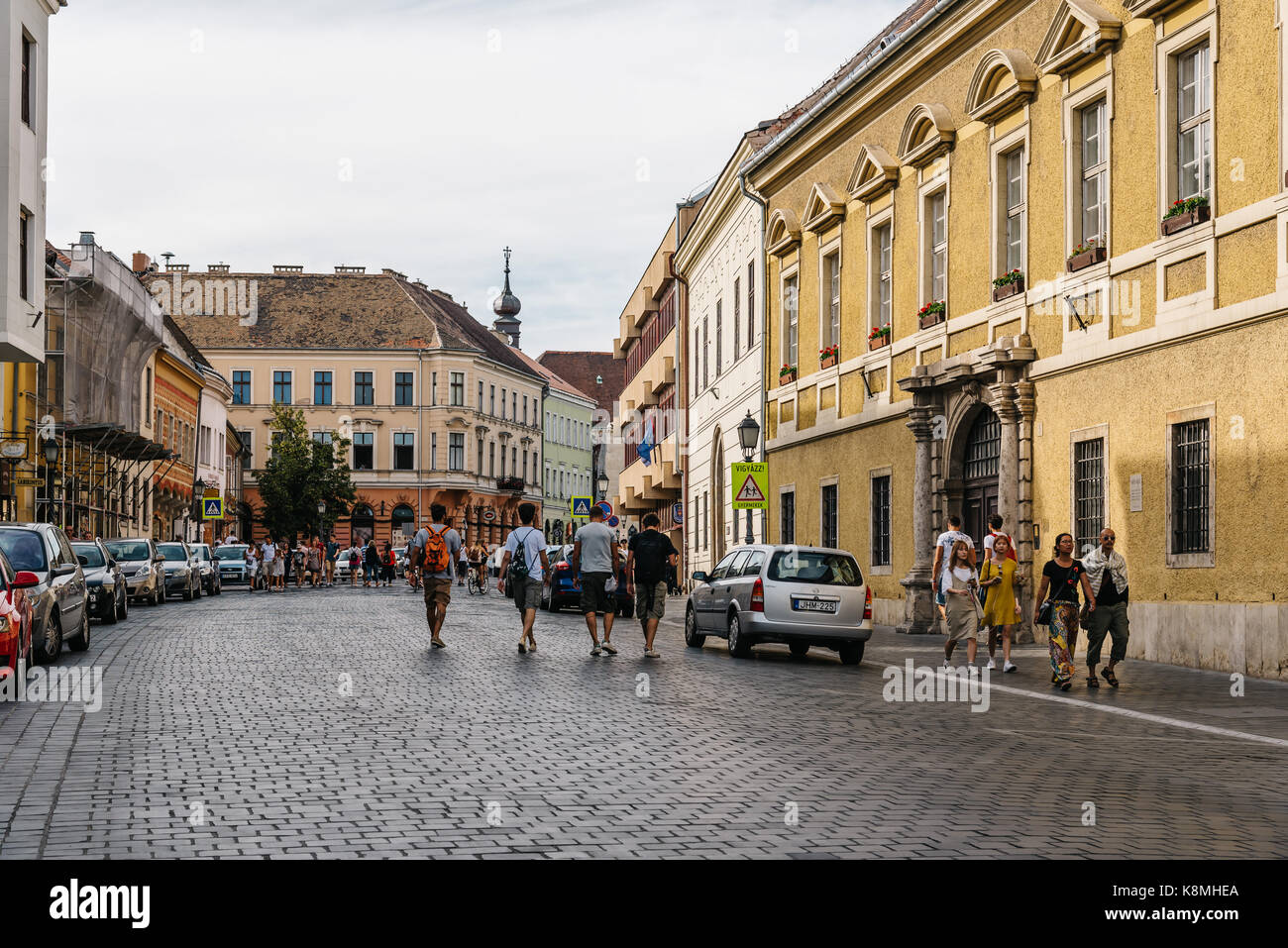 Scenic view of street in Budapest city centre Stock Photo: 160263330 ...