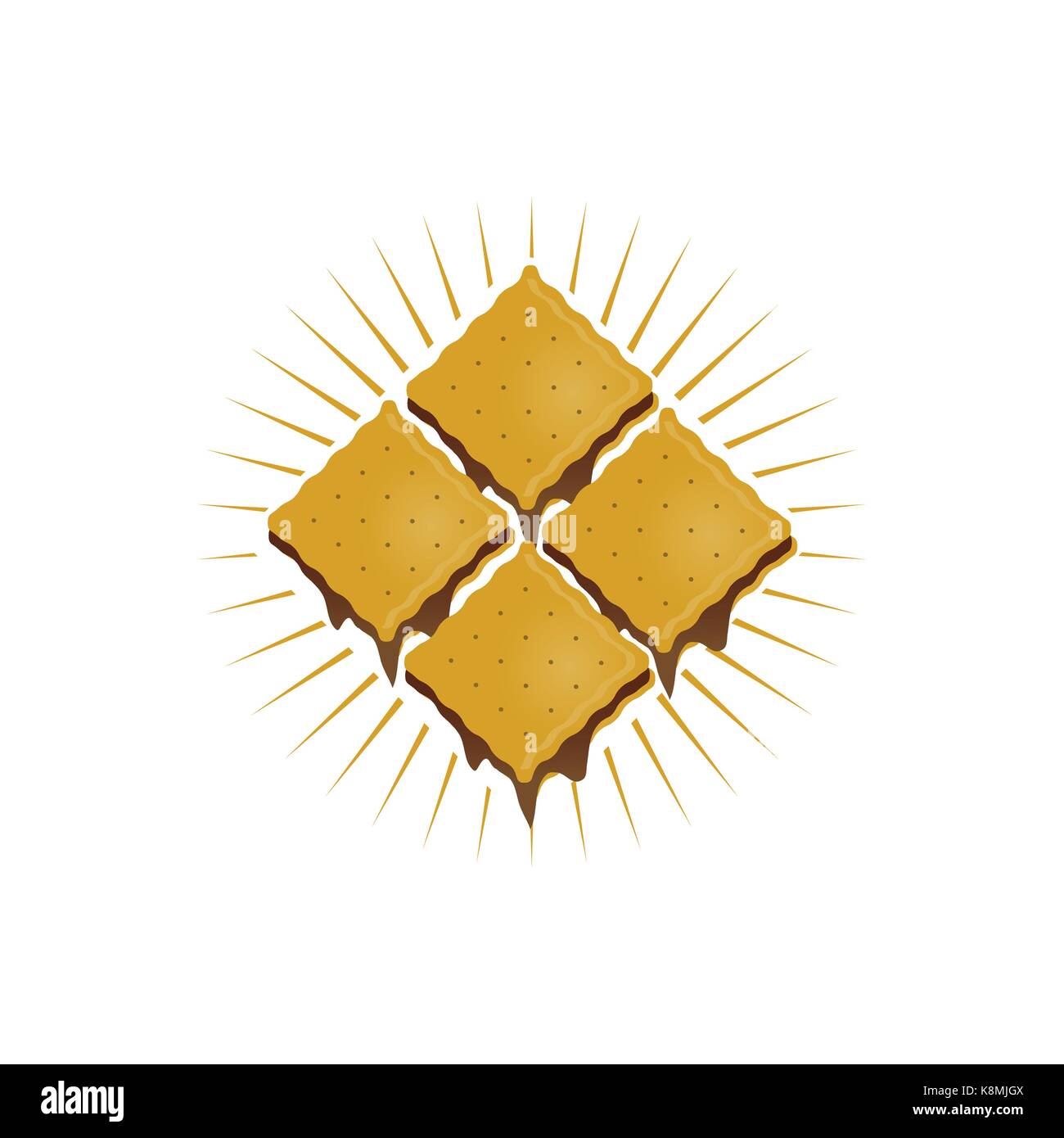 biscuit of dimond logo, icon design, isolated on white background Stock ...