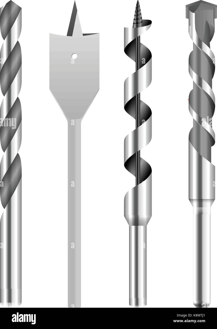 Drill set bit Stock Vector Images - Alamy