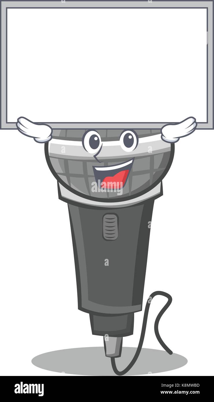 Up board microphone cartoon character design Stock Vector Image & Art ...