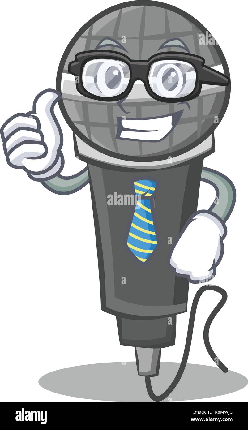 Businessman microphone cartoon character design Stock Vector Image ...