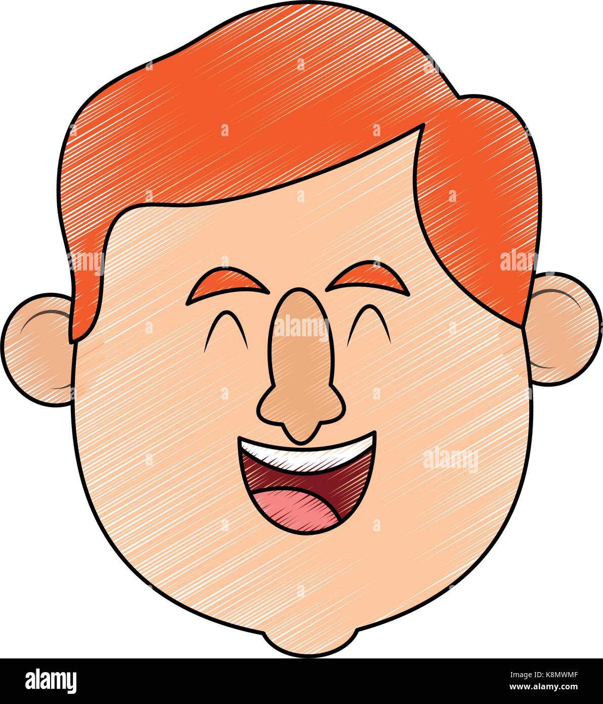 blonde man laughing icon image Stock Vector Image & Art - Alamy