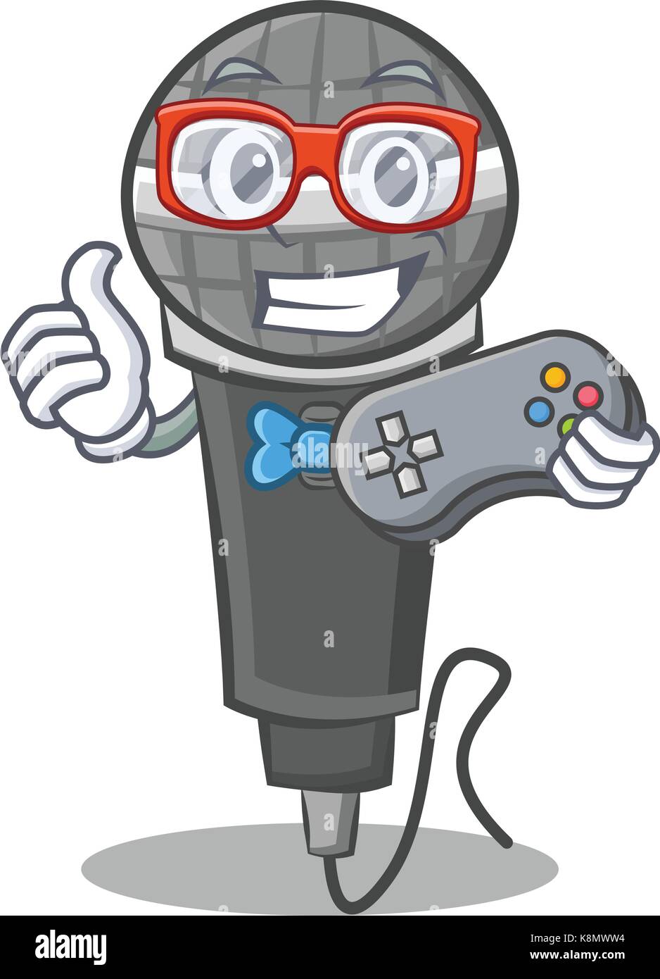 Gamer microphone cartoon character design Stock Vector Image & Art - Alamy