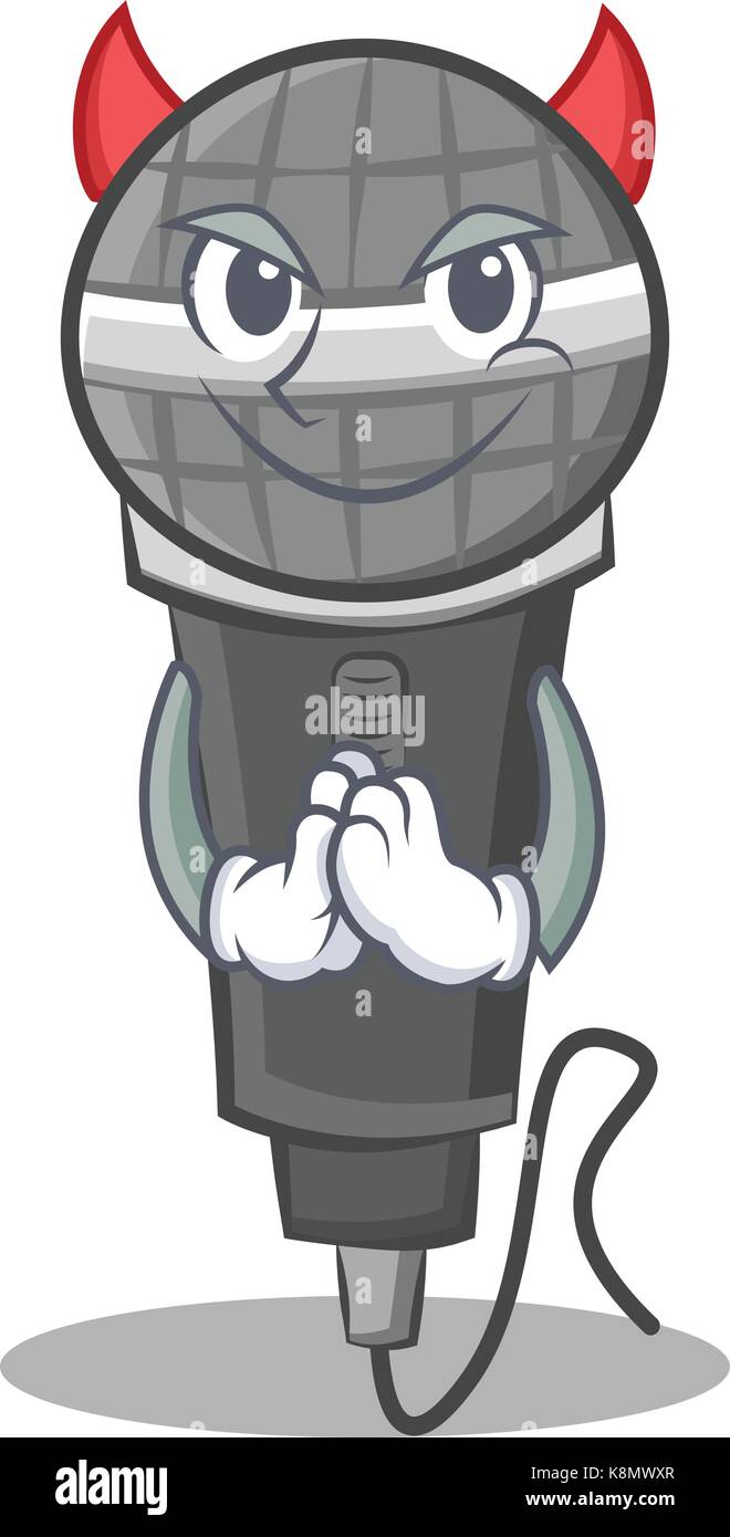 Devil microphone cartoon character design Stock Vector Image & Art - Alamy