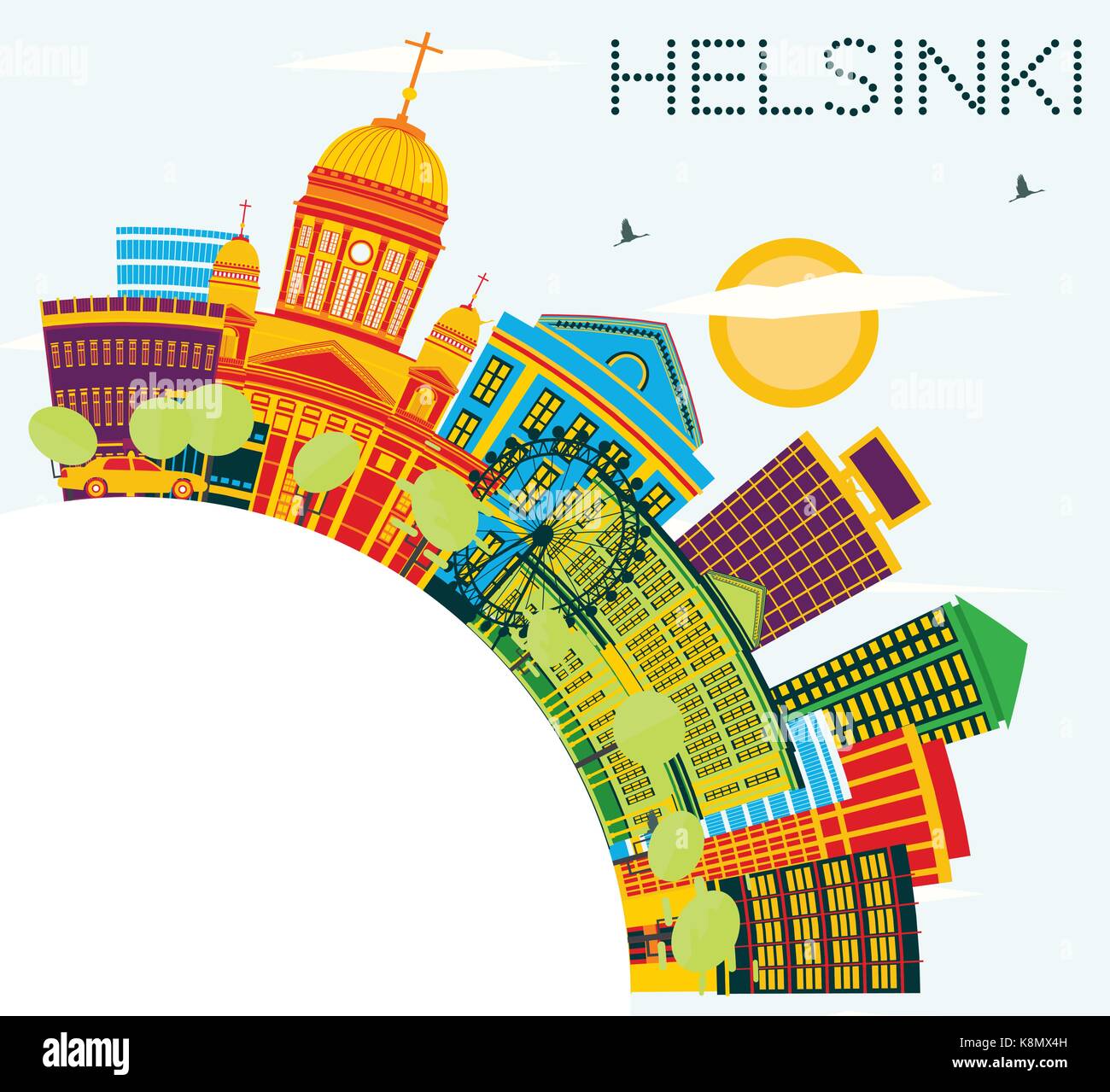 Helsinki finland architecture Stock Vector Images - Alamy