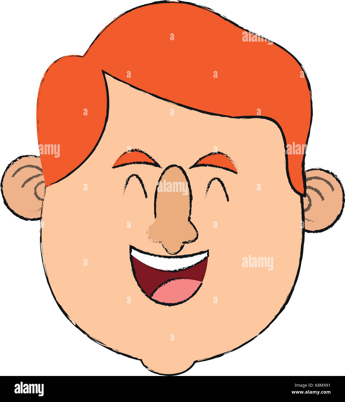 blonde man laughing icon image Stock Vector Image & Art - Alamy
