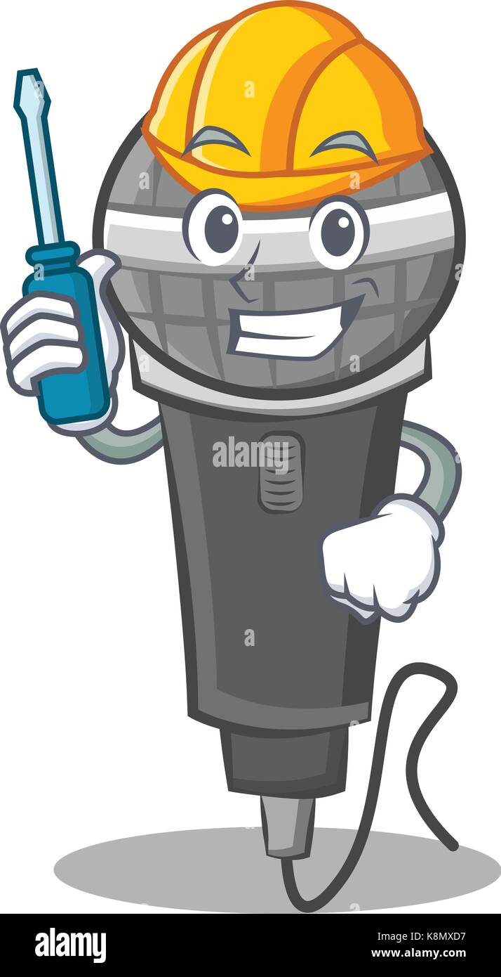Automotive microphone cartoon character design Stock Vector Image & Art ...