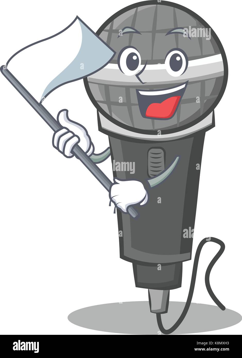 With flag microphone cartoon character design Stock Vector Image & Art ... With flag microphone cartoon character design Stock Vector Image & Art ...
