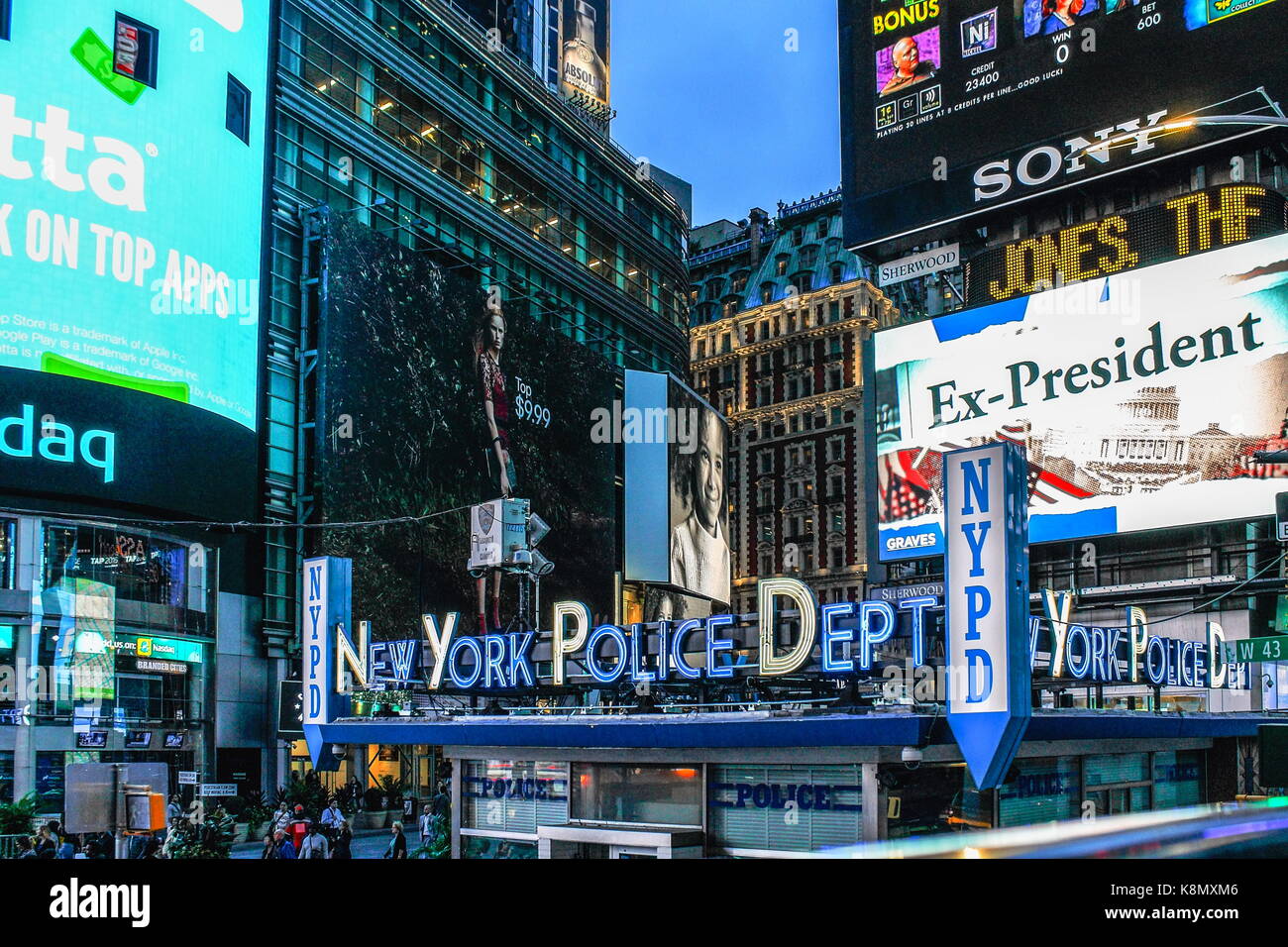 New York, USA - 28 September, 2016: New York Police Department Times ...