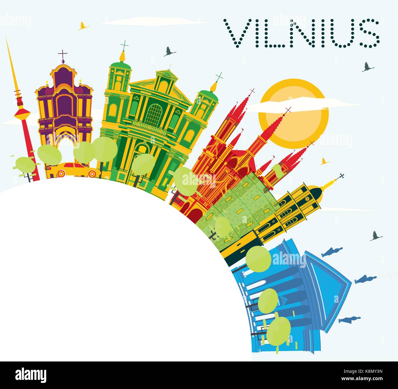 Vilnius tree Stock Vector Images - Alamy