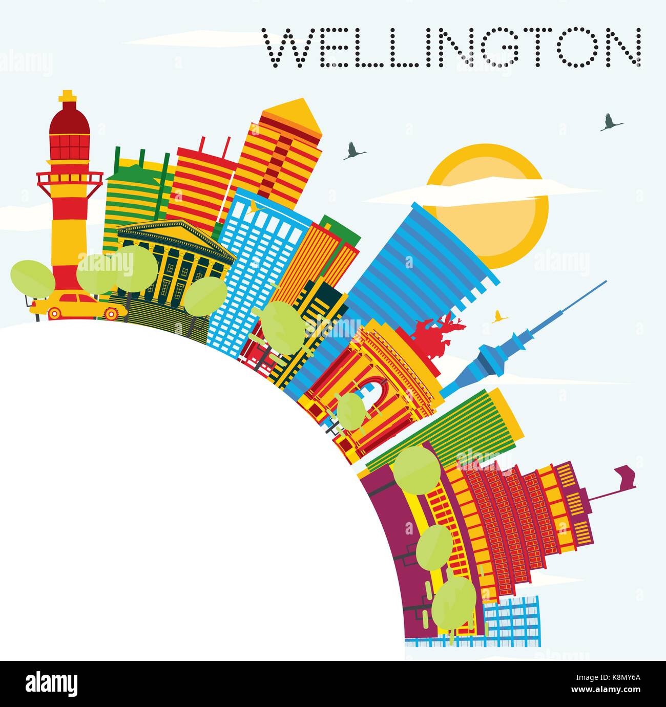 Wellington architecture Stock Vector Images - Alamy