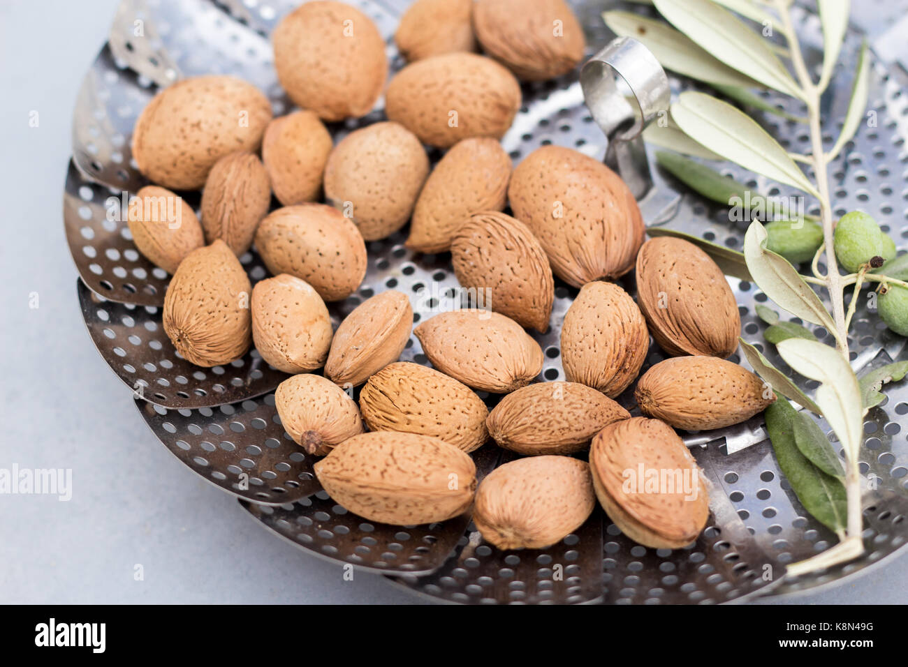 raw almonds in shell Stock Photo - Alamy