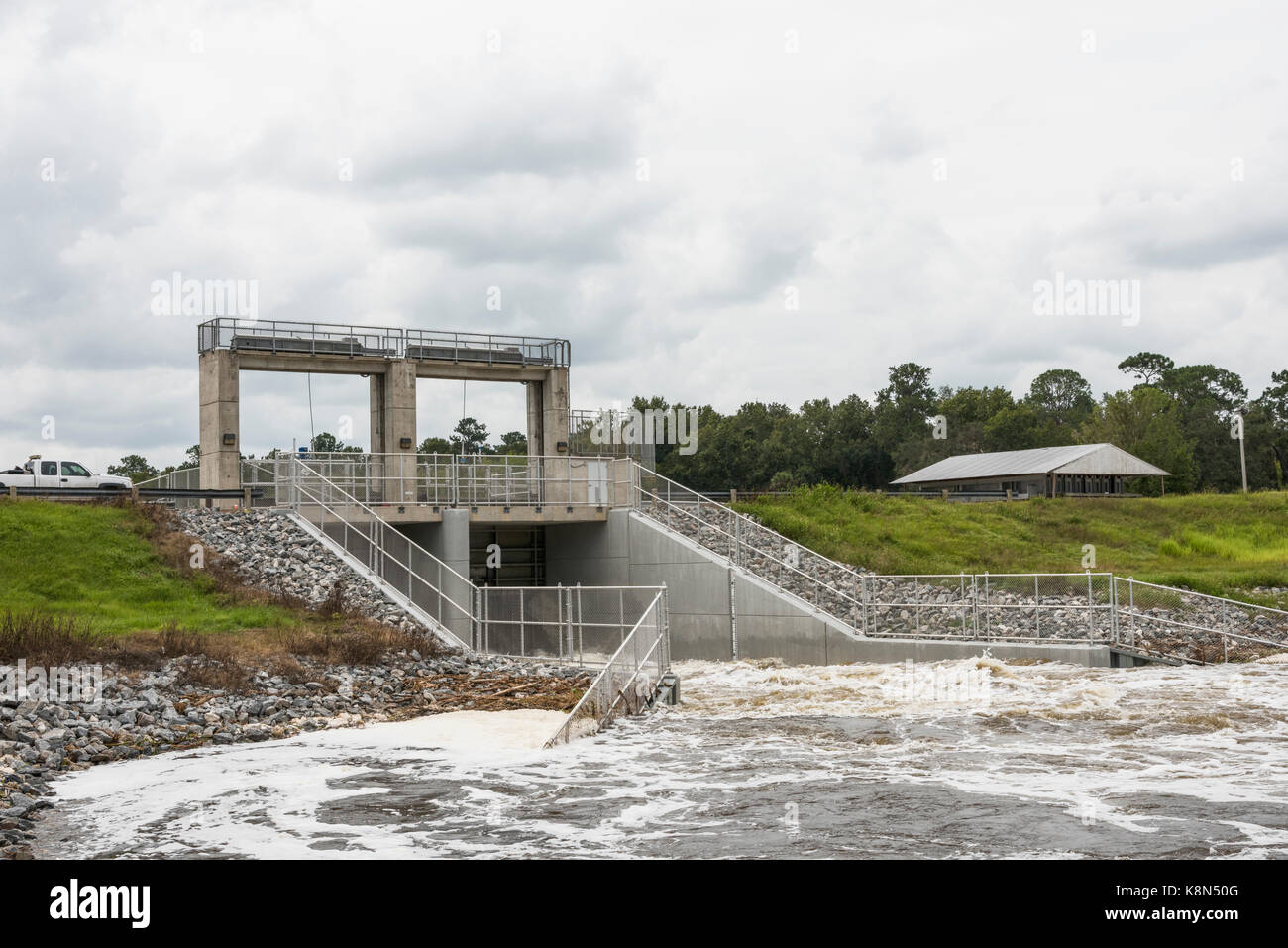 Moss Bluff Lock and Dam Marion County Florida Stock Photo - Alamy