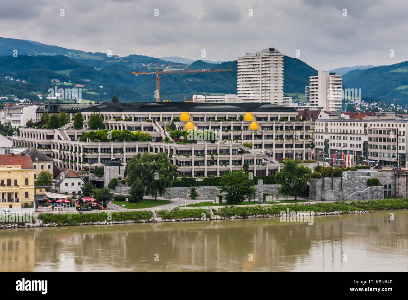 The New City Hall of Linz, Austria Stock Photo - Alamy