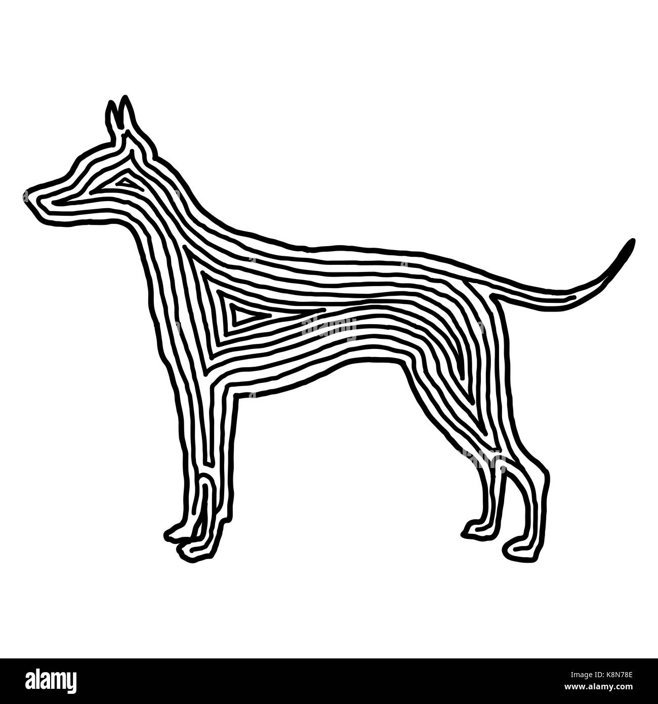 Simple maze style design Cut Out Stock Images & Pictures - Alamy