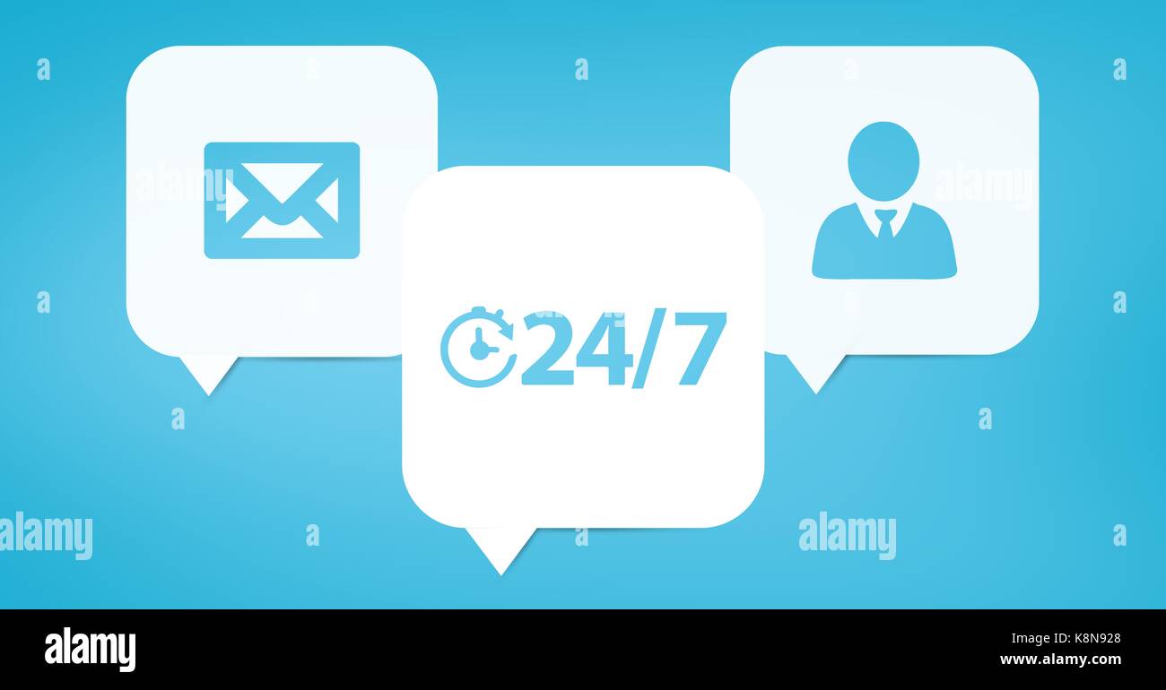 Digital composite of Customer care background Stock Photo - Alamy