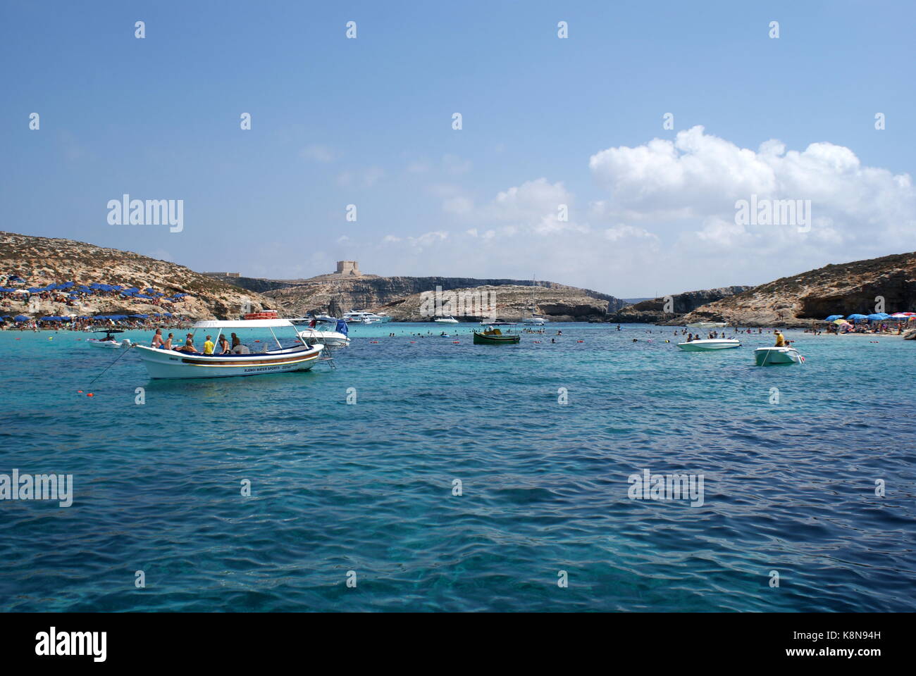 The Blue Lagoon, Comino island, Malta Stock Photo - Alamy