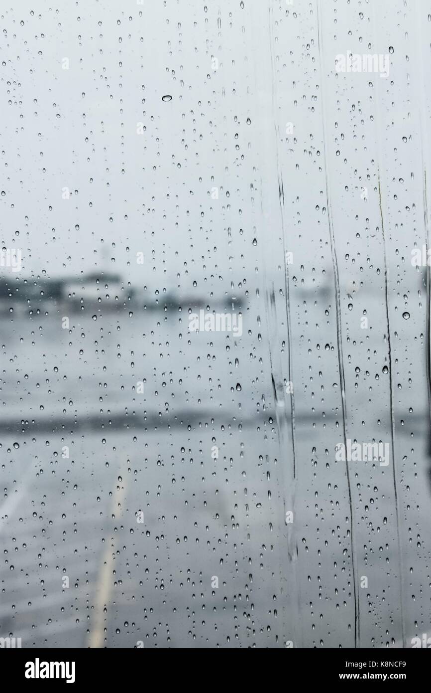 Rainy airport runway view from hi-res stock photography and images - Alamy