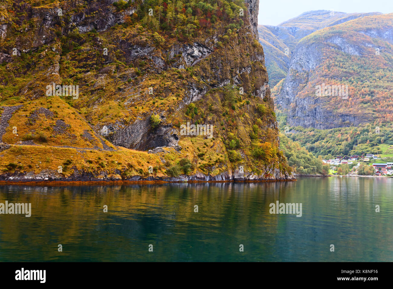 Scenic landscapes of the northern Norwegian fjords.Beautiful view of ...