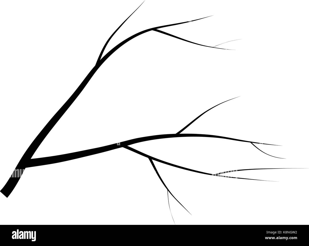 bare branch tree silhouette vector symbol icon design. Beautiful ... bare branch tree silhouette vector symbol icon design. Beautiful ...