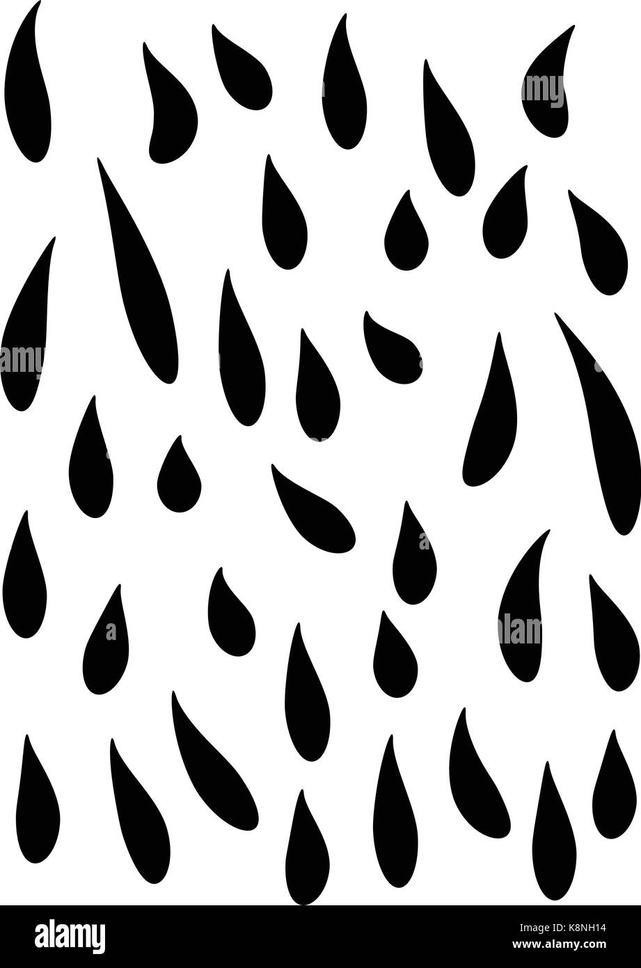 rain, tears falling down vector symbol icon design. Beautiful ...