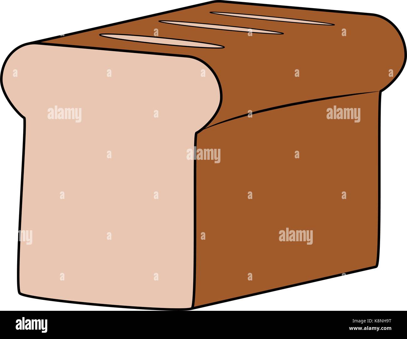 toast bread vector symbol icon design. illustration isolated on white ...