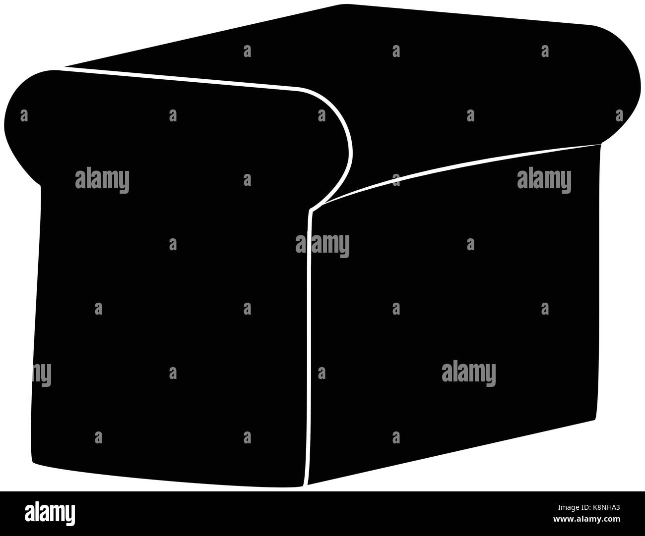 toast bread vector symbol icon design. illustration isolated on white ...