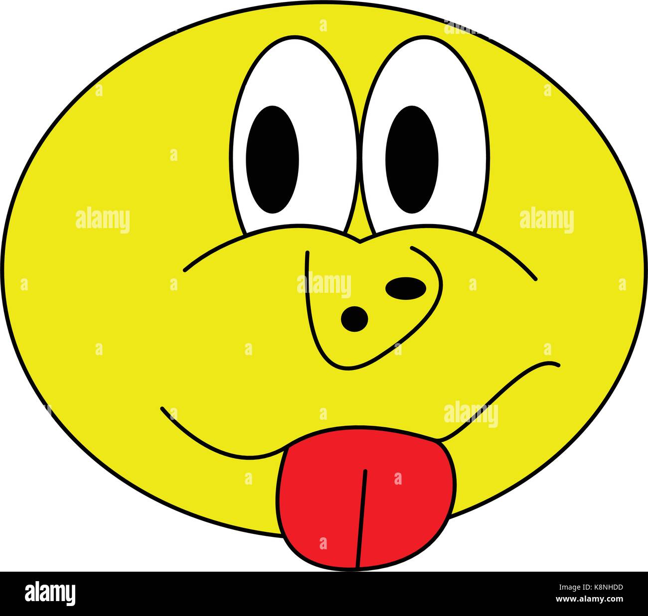 cartoon funny face vector symbol icon design. illustration isolated on ...