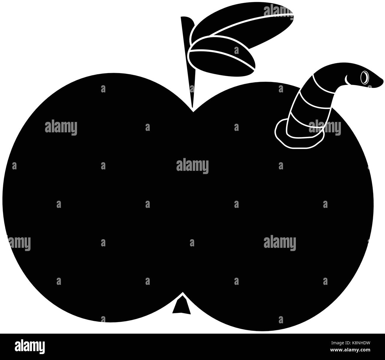 Apple clipart Black and White Stock Photos & Images - Alamy