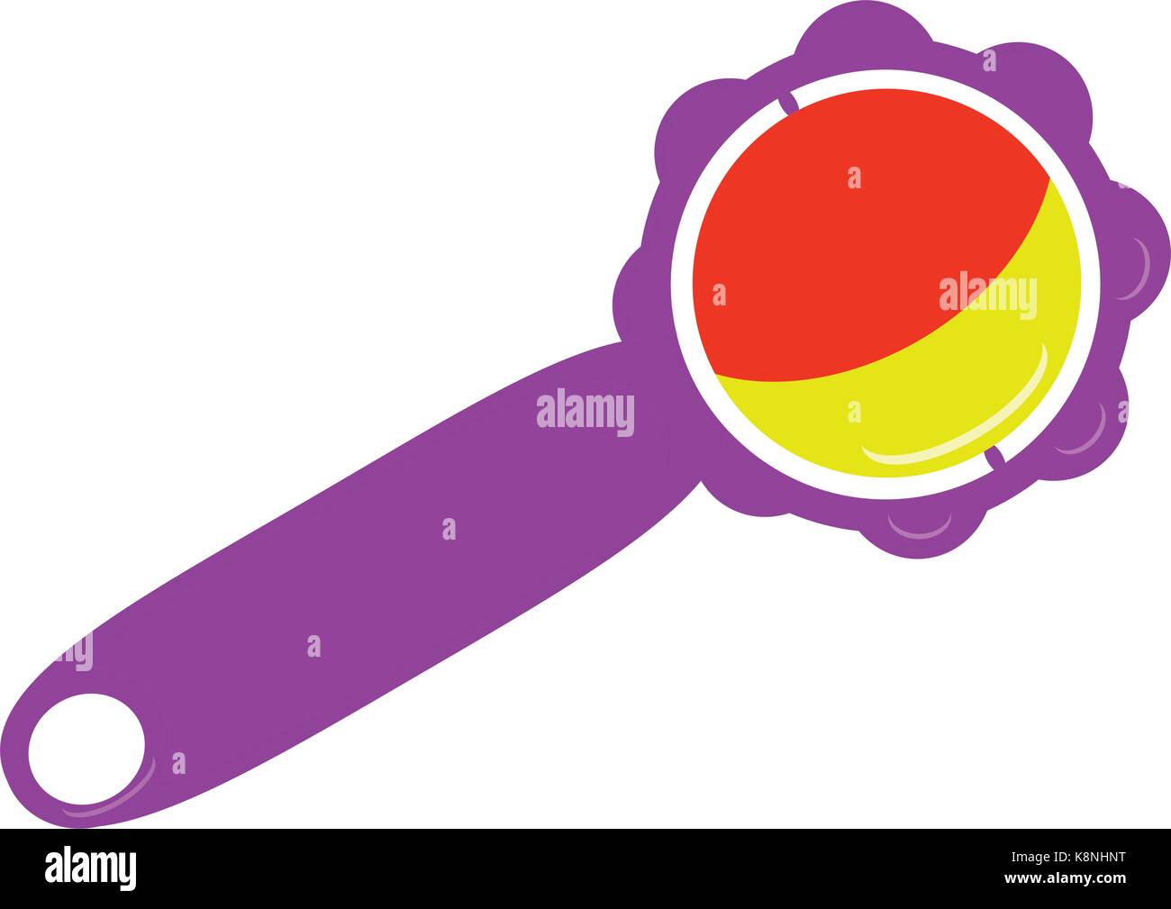 Baby rattle vector symbol icon design. Newborn toy illustration ...